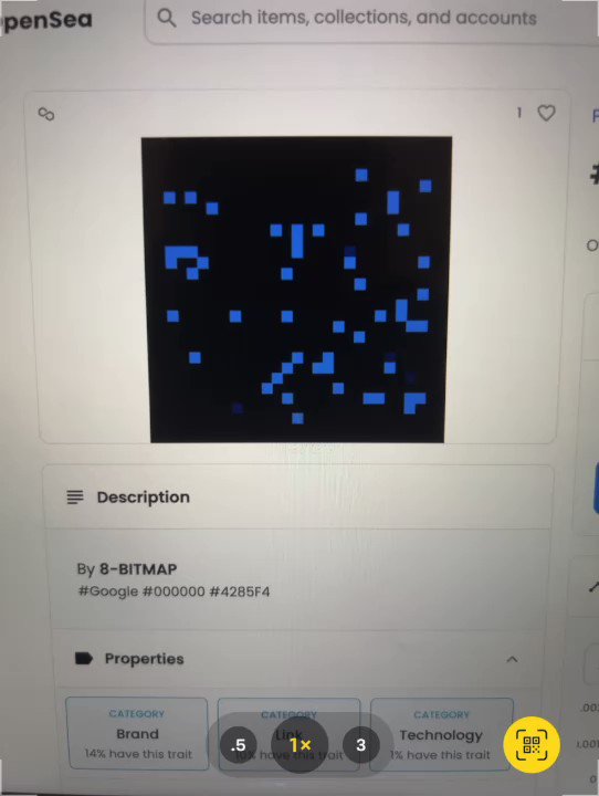 8 Bitmap On Twitter Nftcollectors Cybotz Nft Pixel Scan Is A Collection Of 1 1 Qrcode With