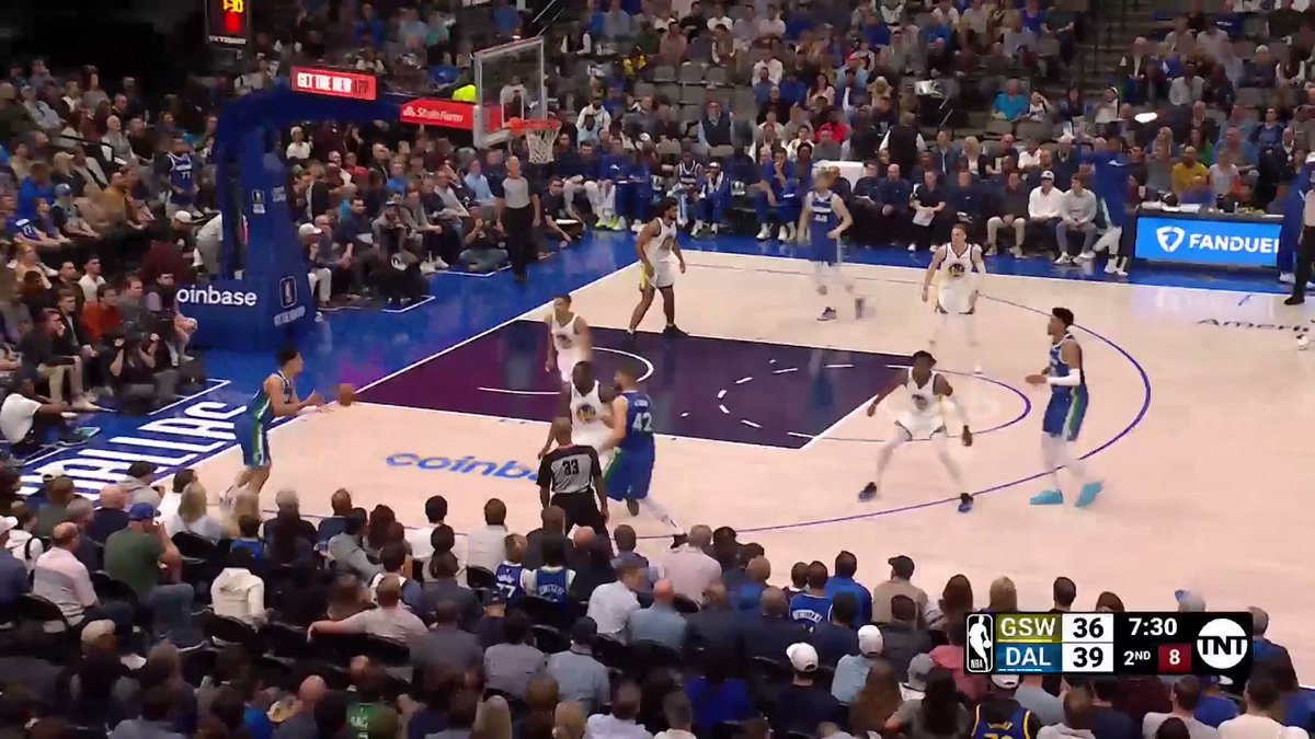 NBA on Twitter: "🌪 Josh Green spins and finds Bertans in the corner for three! GSW 40 | DAL 42 ...