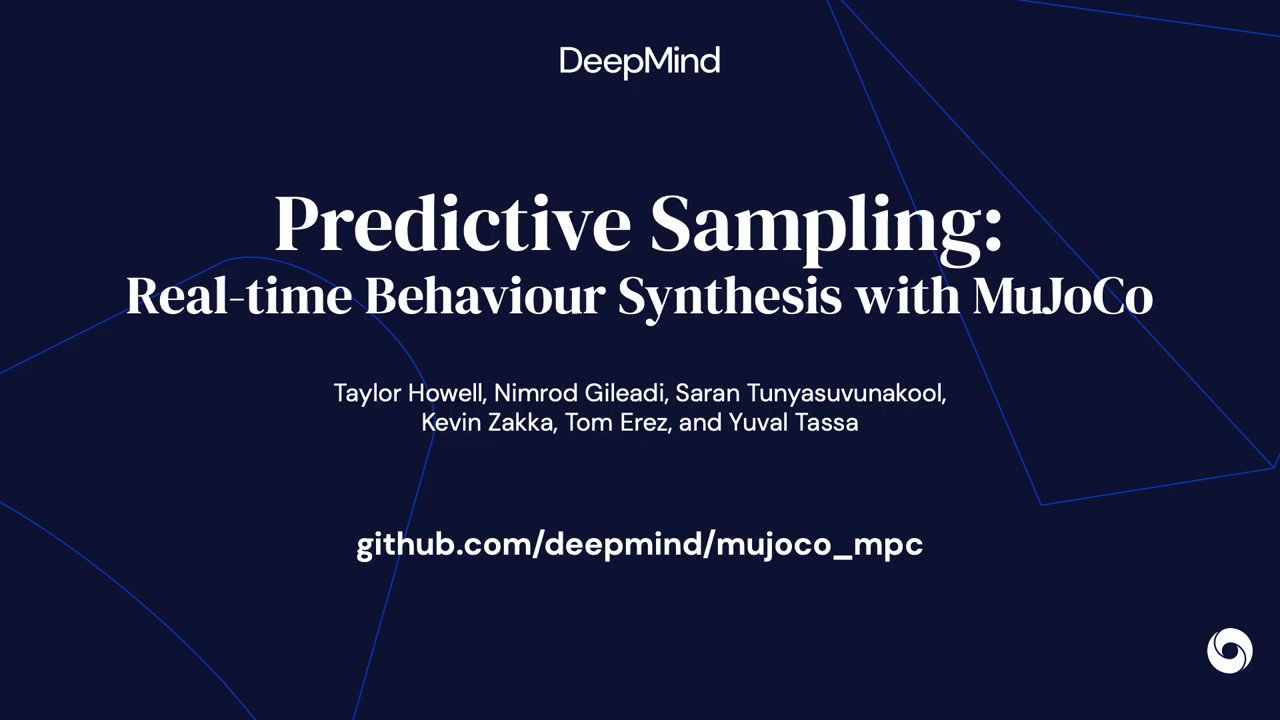 AK on Twitter: "Predictive Sampling: Real-time Behaviour Synthesis with MuJoCo abs: https://t.co ...