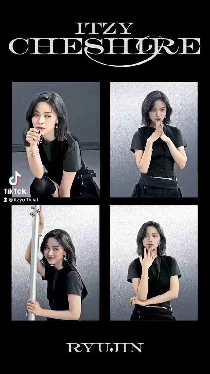 ITZY on Twitter: "Find #Cheshire #RYUJIN 4 CUT 📸 https://vt.tiktok.com/ZS8R4QLtv/ 🎬 MV https ...