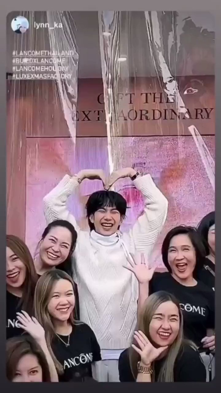 Build PH 🎄 ️ on Twitter: "— lynn_ka IG Story Our precious Bui with Lancome staff! 🥰💙 # ...