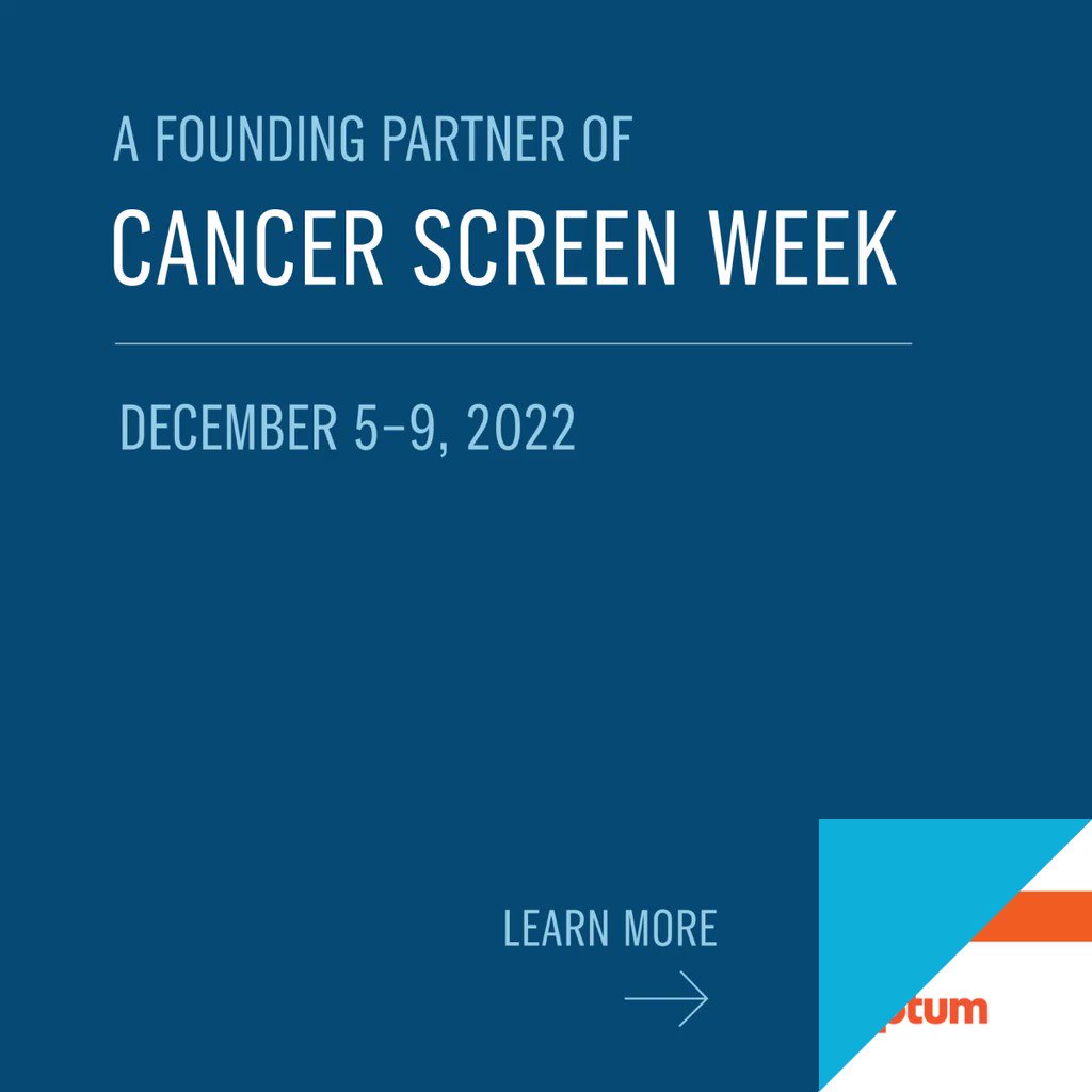 Genentech on Twitter: "#HappeningNow: Today marks the start of #CancerScreenWeek! We are proud ...