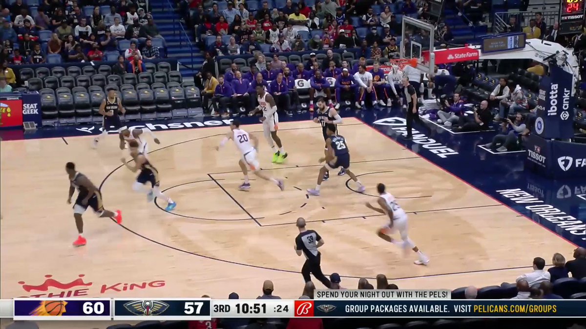 NBA on Twitter: "CJ ↗ Zion 💥 The @PelicansNBA trail by 1 on the NBA App 📲 http://app.link.nba ...