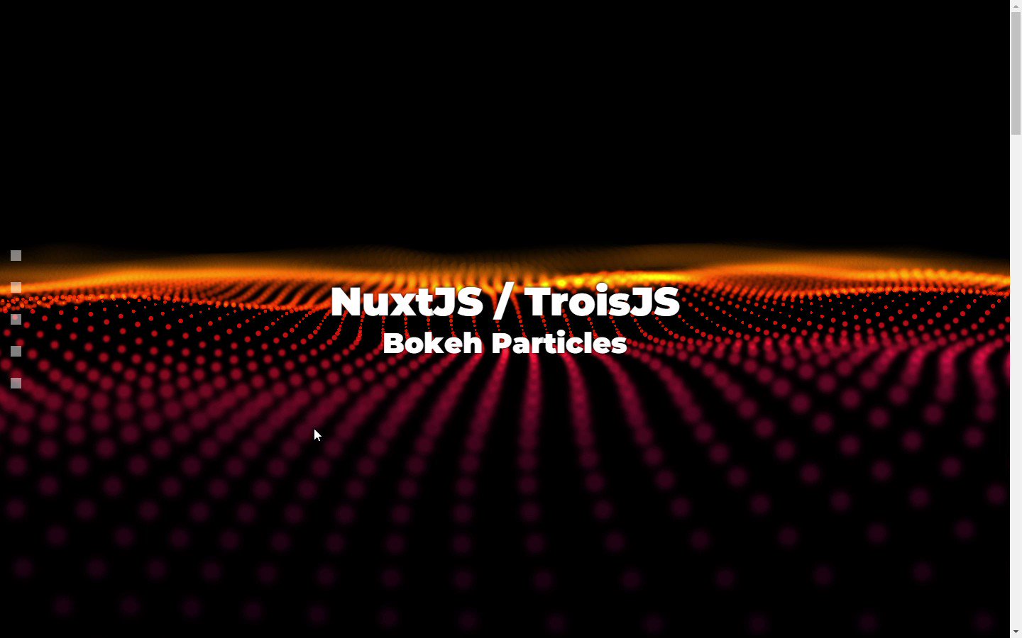 Kevin Levron On Twitter Nuxtjs Troisjs Creative Template Wip Preview 