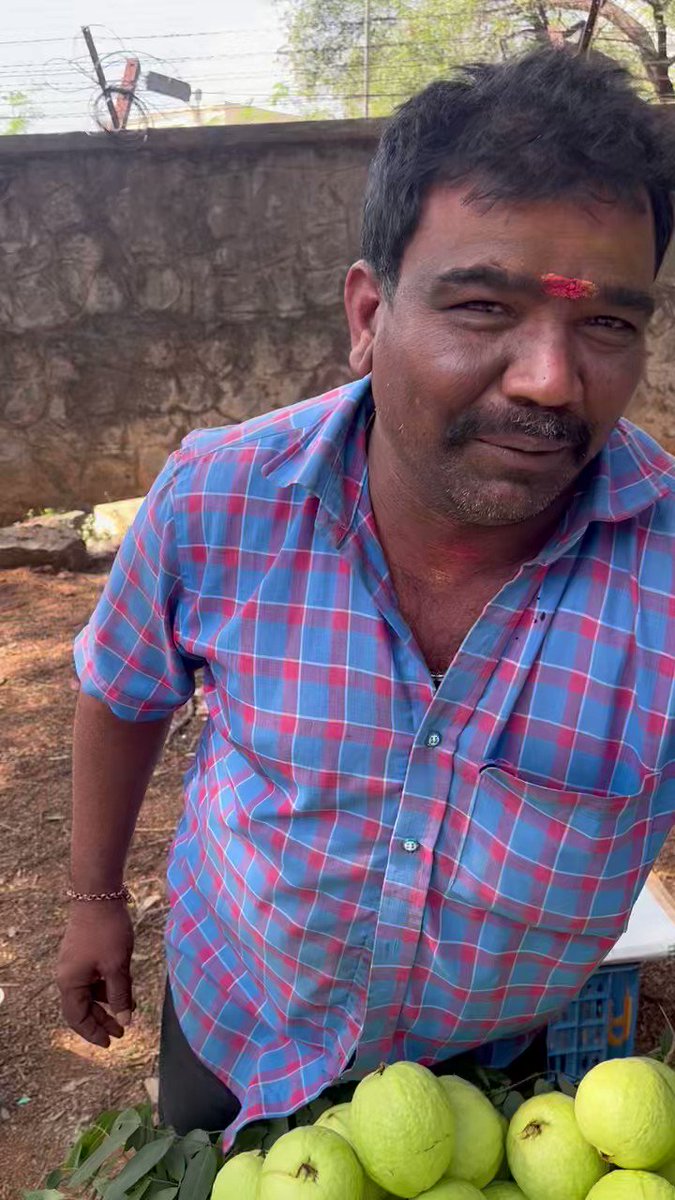 Robin Zaccheus on Twitter: "Mamidi Narshimha garu a fruit seller near ECIL wants to share the ...