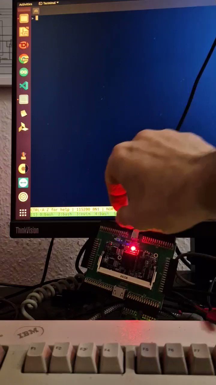 logic kian on Twitter: "Yeah man...ported my first soc #darkriscv from @samsoniuk the one and ...