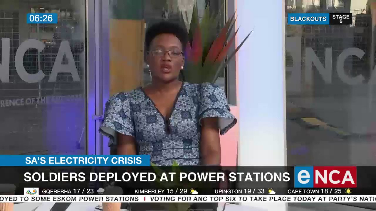 eNCA on Twitter: "City Power has suspended power cuts from the ANC's 55th National Elective ...