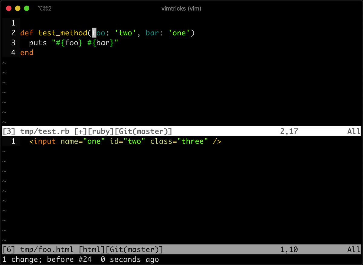 VimTricks On Twitter Use The Handy Vim sideways Plugin To Quickly vimtricks-on-twitter-use-the-handy-vim-sideways-plugin-to-quickly