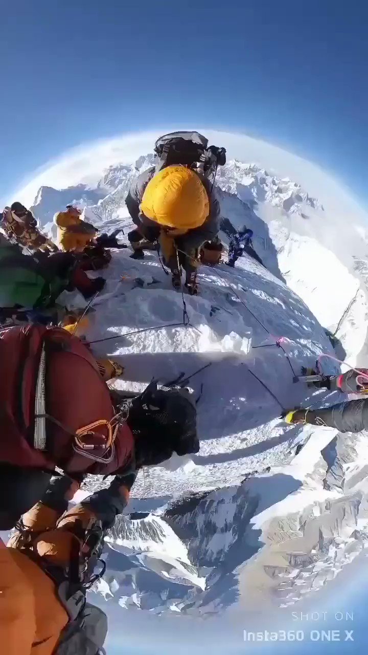 Climbing Mount Everest Wallpaper