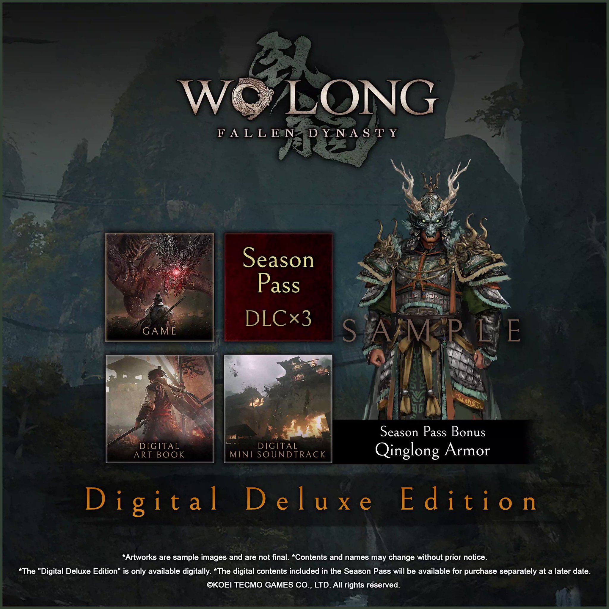 KOEI TECMO EUROPE on Twitter: "The #WoLongFallenDynasty Digital Deluxe Edition comes with the ...