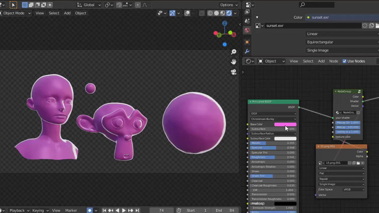 GloriaTheAnimator (vtuber) on Twitter: "hey i noticed my good old matcap shader wasnt working ...