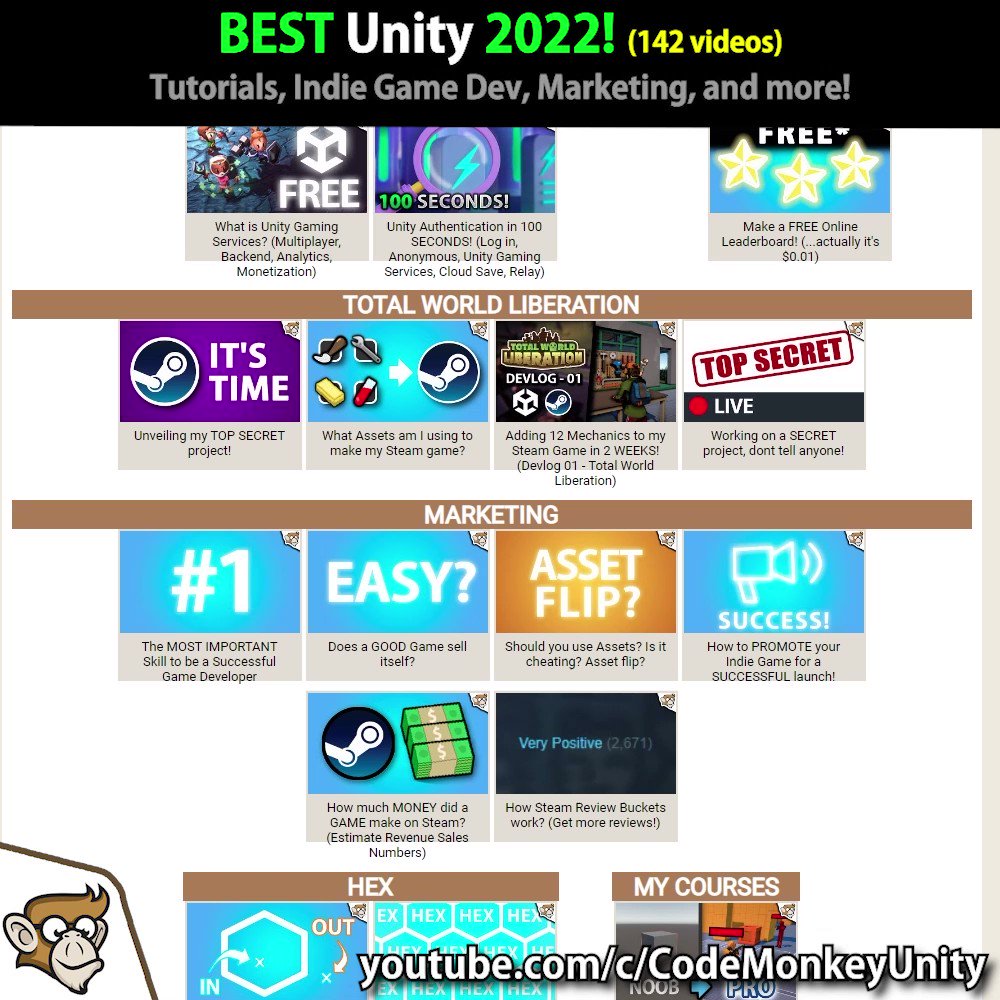 Code Monkey (@UnityCodeMonkey) / Twitter