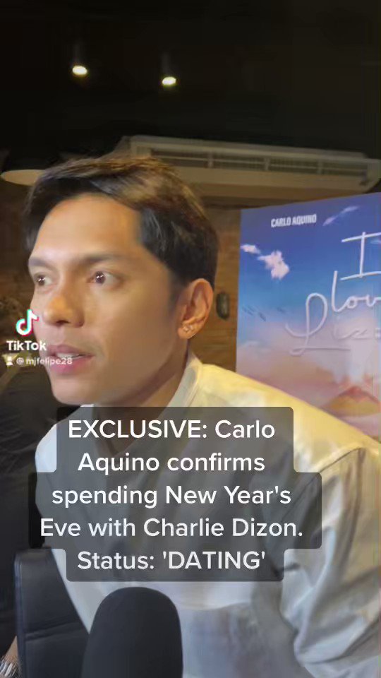 MJ Felipe on Twitter: "EXCLUSIVE: Carlo Aquino confirms 'dating' Charlie Dizon and spent New ...
