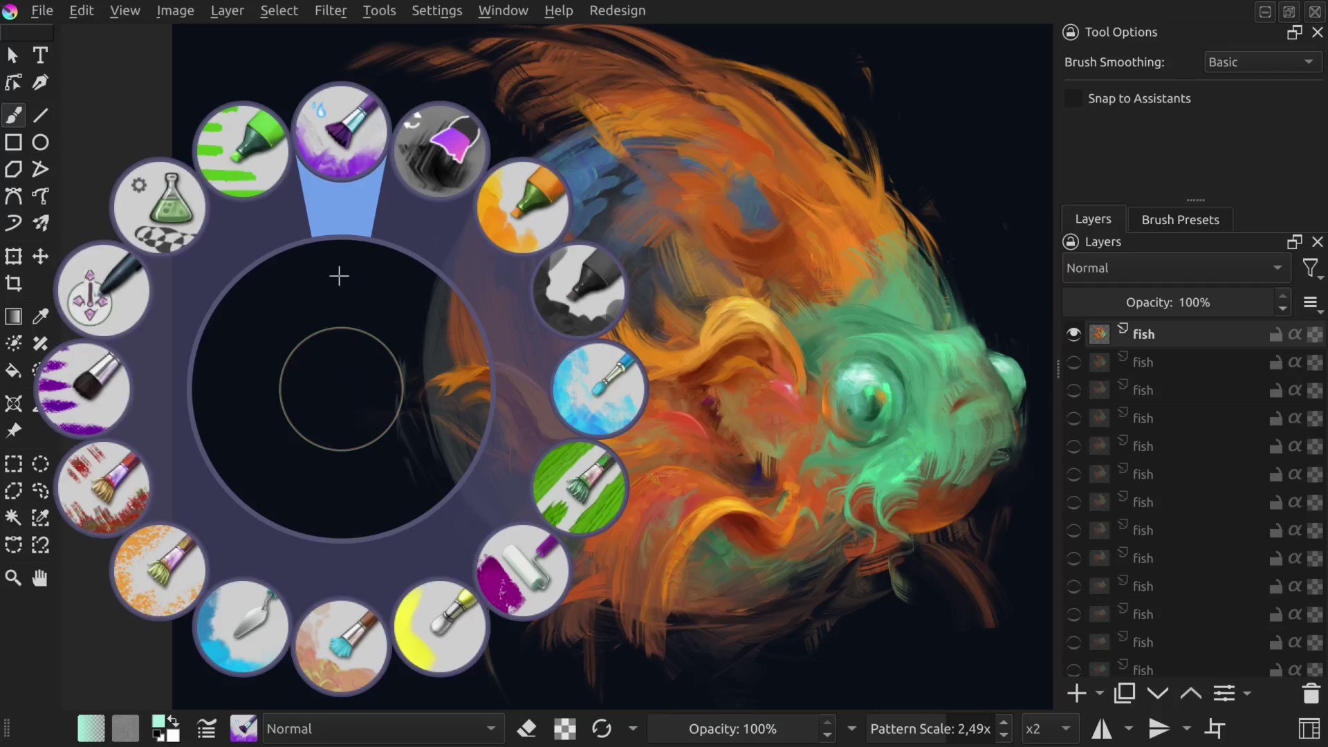 Wojtek Trybus on Twitter: "Please welcome PIE MENUS in @Krita_Painting! Check out the video ...