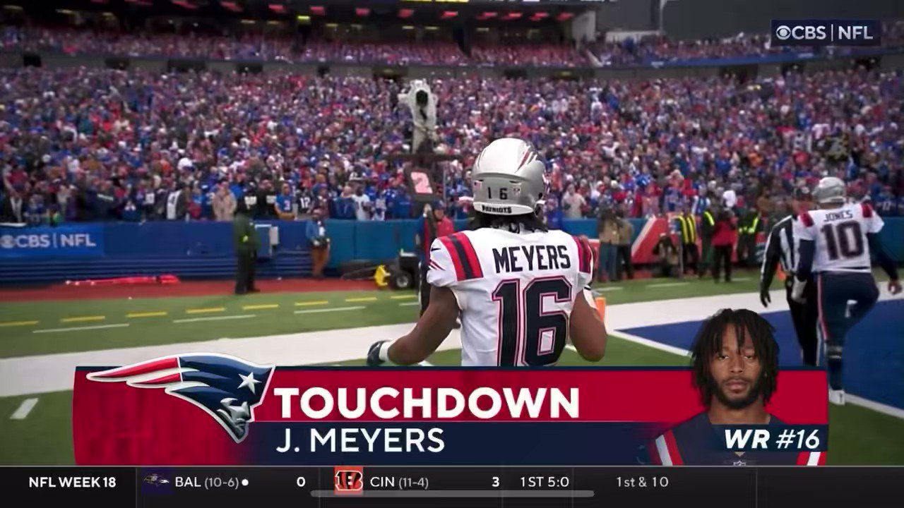 Shane W | 🏈🏀 on Twitter: "What a CATCH for the touchdown by Jakobi Meyers https://t.co ...