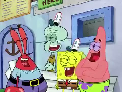 Spongebob Patrick Squidward Mr Krabs