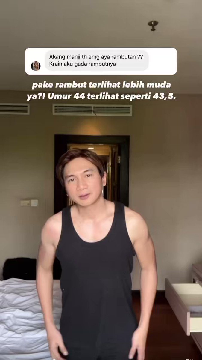 Anji MANJI - on Twitter: "Perempuan pake skincare supaya lebih segar. Aku pake wig sudah cukup."