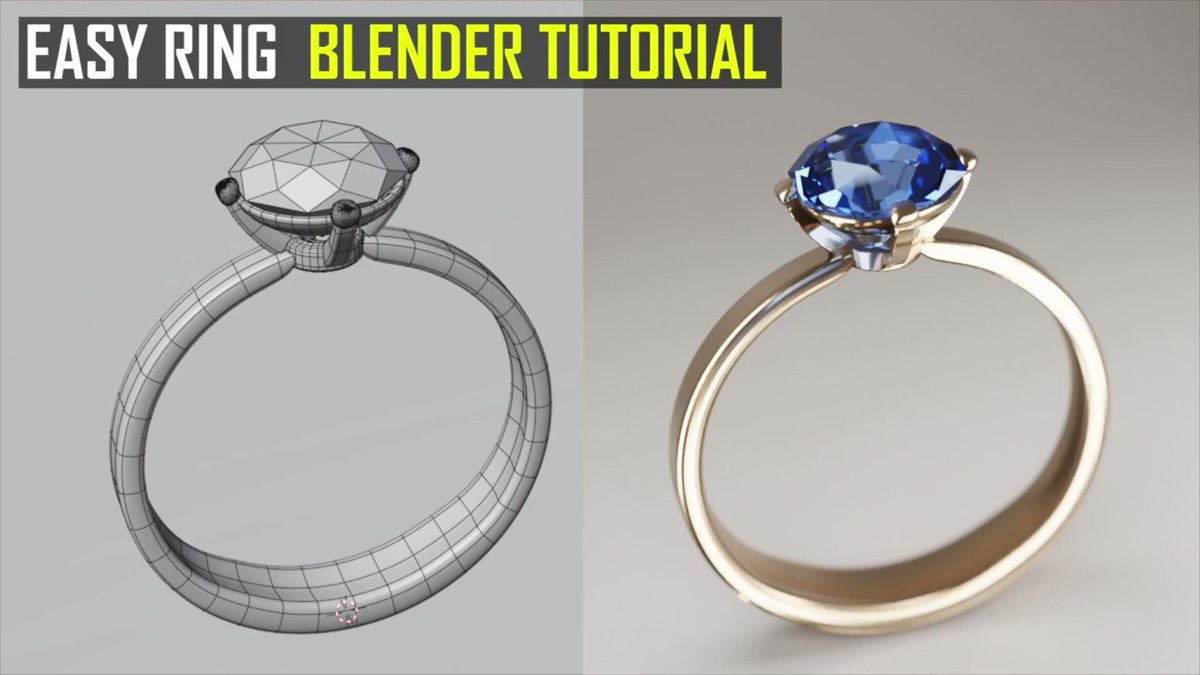 【blender攻略】themovie On Twitter Blenderで簡単に指輪を作成する方法