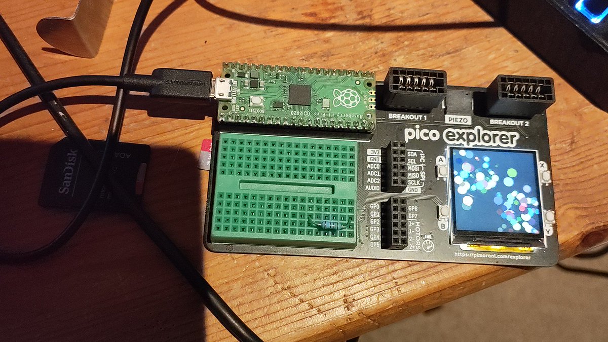 Romilly's RAREblog @romilly@fosstodon.org on Twitter: "I lot my @Pimoroni Pico explorer base ...