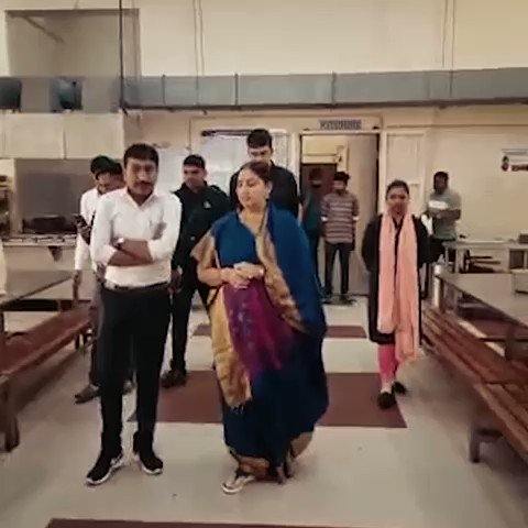 DeshGujarat on Twitter: "Social Justice Minister of Gujarat, Bhanuben Babaria pays surprise ...