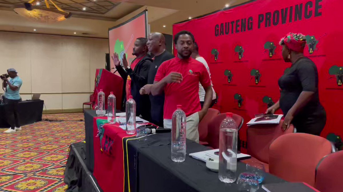 Economic Freedom Fighters on Twitter: "CIC @Julius_S_Malema has arrived at the Gauteng ...