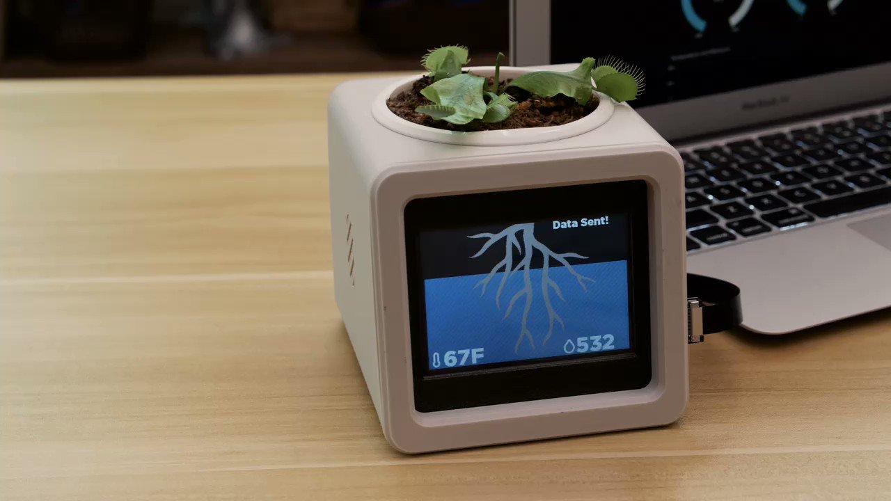 Mark S Hurst On Twitter Adafruit Build A Smart Iot Planter With Adafruit Pyportal And 7314