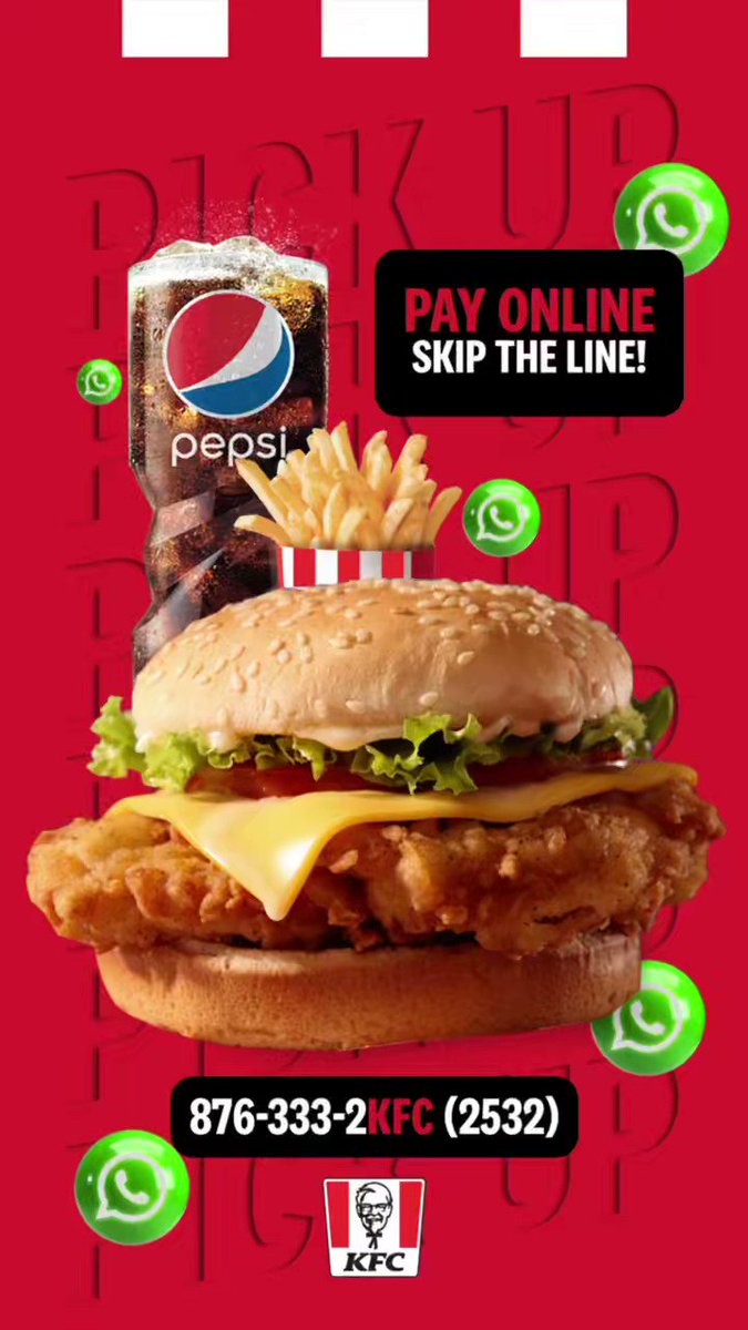 KFC Jamaica on Twitter: "KFC WhatsApp Ordering makes lunchtime a BREEZE! 😃📱💨💨💨🍗 Order a ...