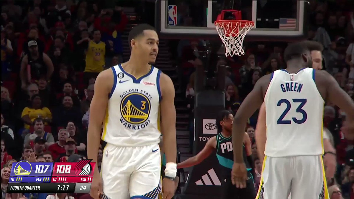Chris Montano on Twitter: "jordan poole feeling it in portland lmao"