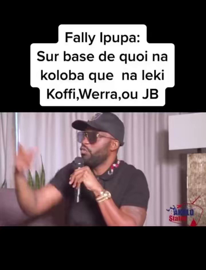 Velour on Twitter: "RT @DanielWallas4: Fally ipupa: sur base de quoi je viendrai dire à la télé ...