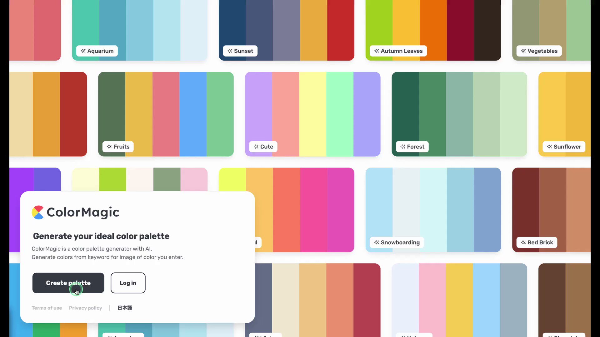 Cosmic Red 🔥 on Twitter: "🎨 ColorMagic es un generador de paletas de color con IA, donde puedes ...