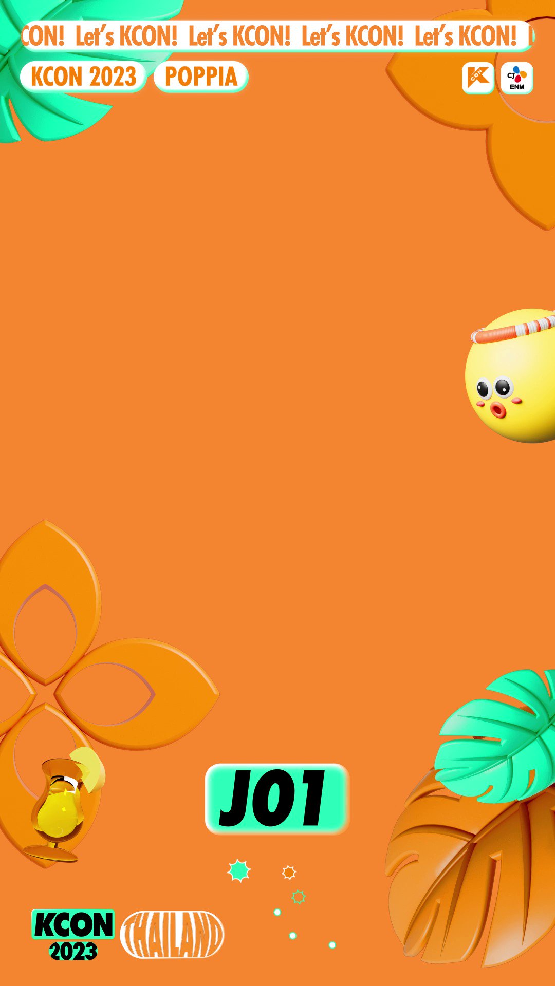 KCON official on Twitter: "🌴 #KCON2023THAILAND LINEUP ARTIST Moving Poster Come and Greet #JO1 🧡 ...