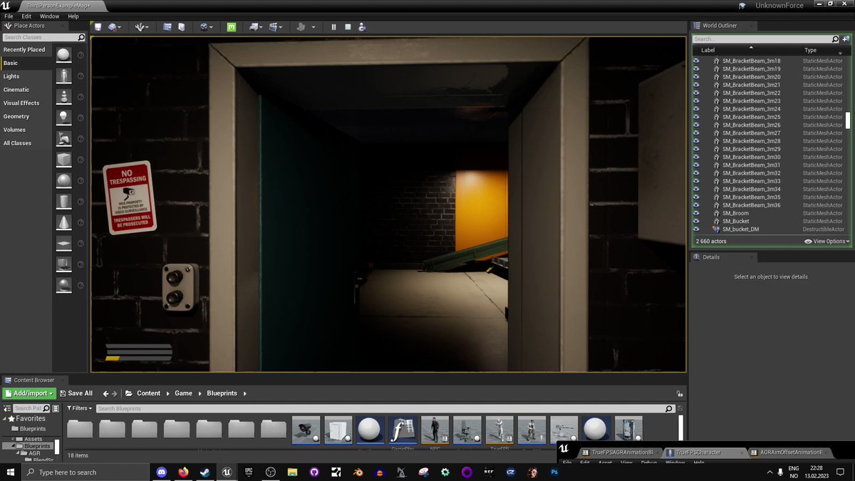 Got Aim Offset Working For The True Fps Character Setup Unrealengine Ue4 Gamedev Gamejam