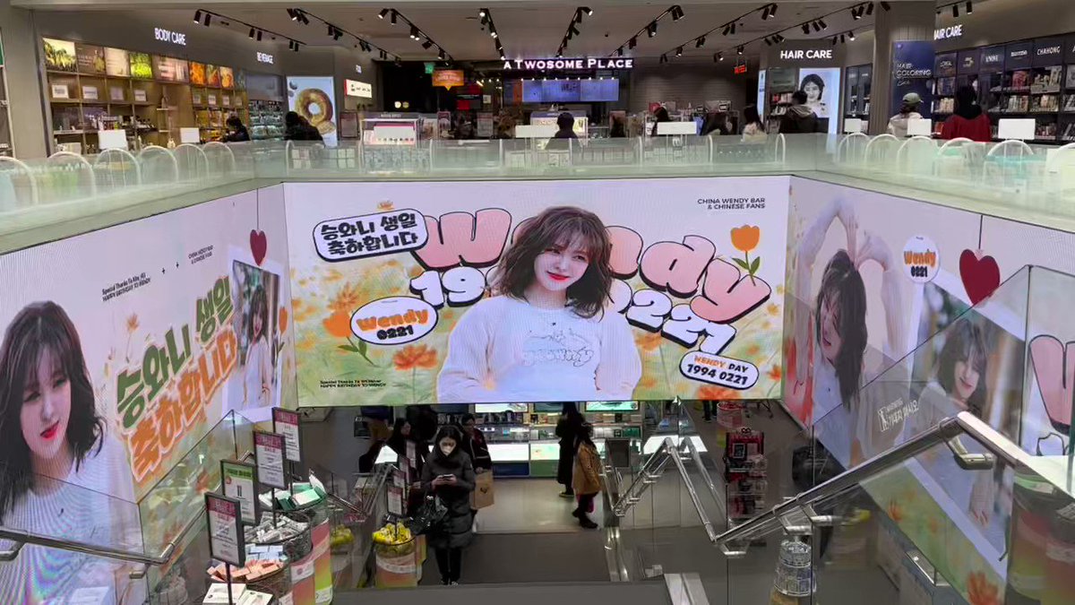 Wendy Thailand💙 On Twitter Rt Baiduwendybar 1300 Olive Young Stores Led Ads 웬디 Wendy