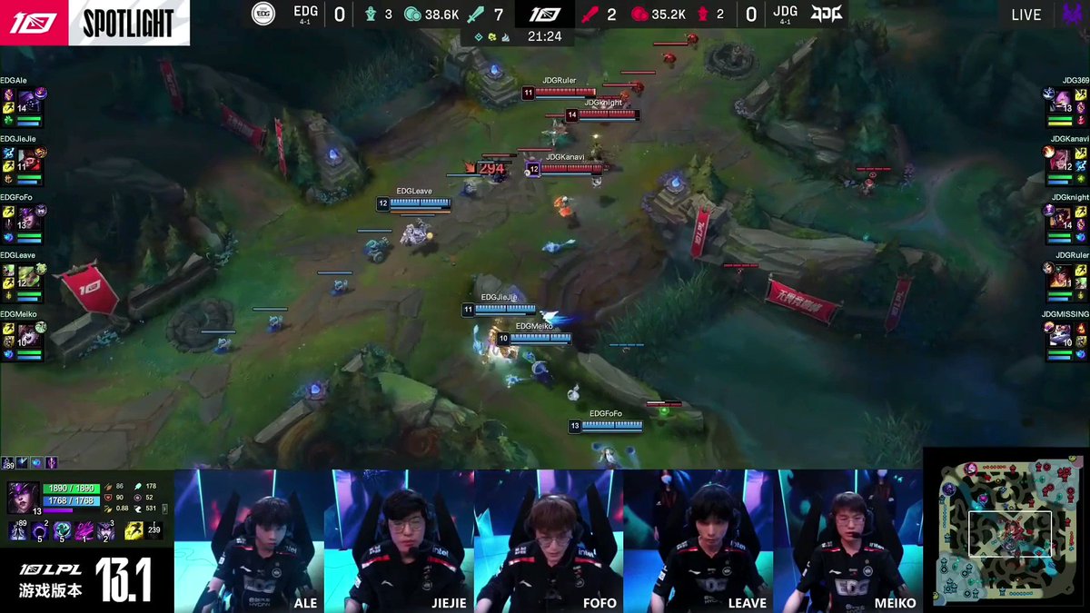 LPL Fanclub on Twitter: "EDG mic check against JDG. Meiko is the ultimate shot-caller you've ...