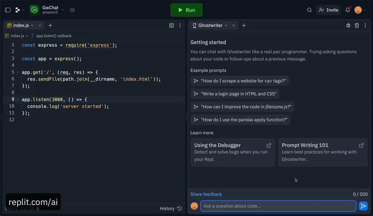 Lior⚡ on Twitter: "Replit just announced a new generative AI capable of having a conversation ...