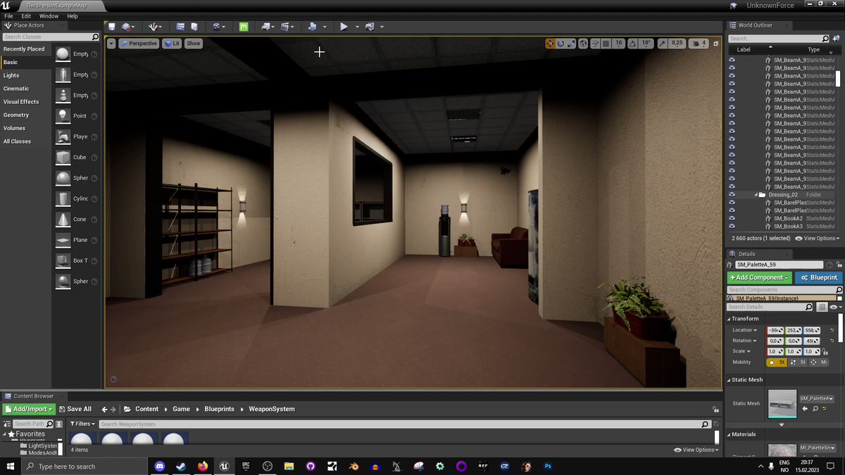 Finished weapon switching for the true FPS setup. This uses AGR for better control over ...