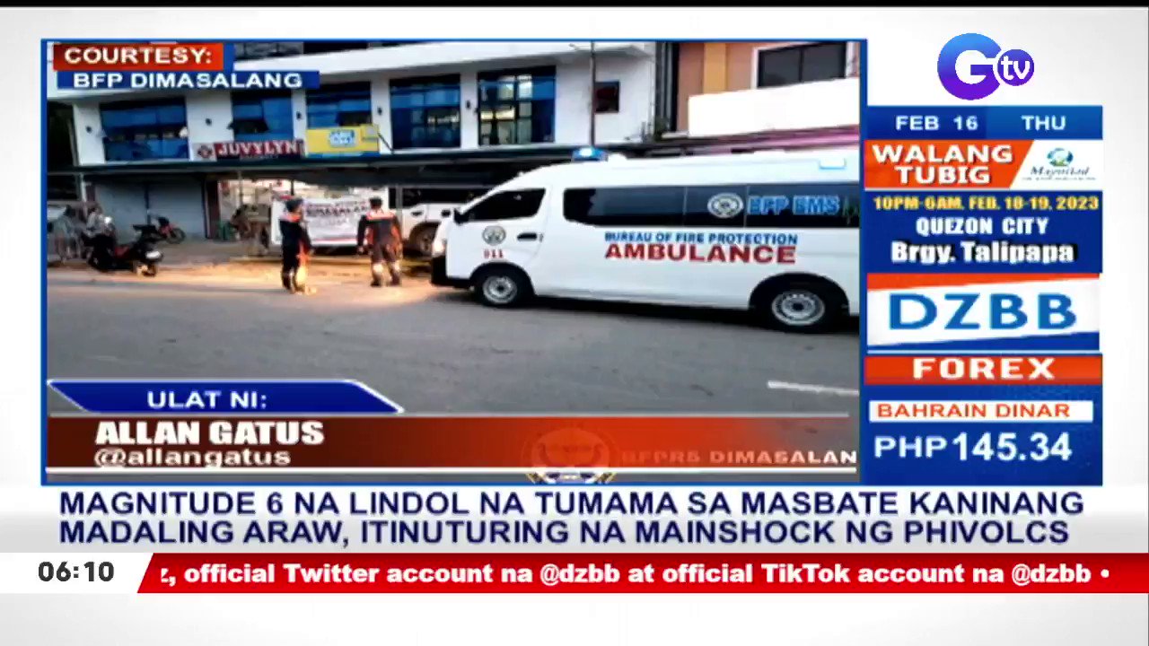 DZBB Super Radyo on Twitter: "@phivolcs_dost @allangatus UPDATE: (2/2) Magnitude 6.0 na lindol ...