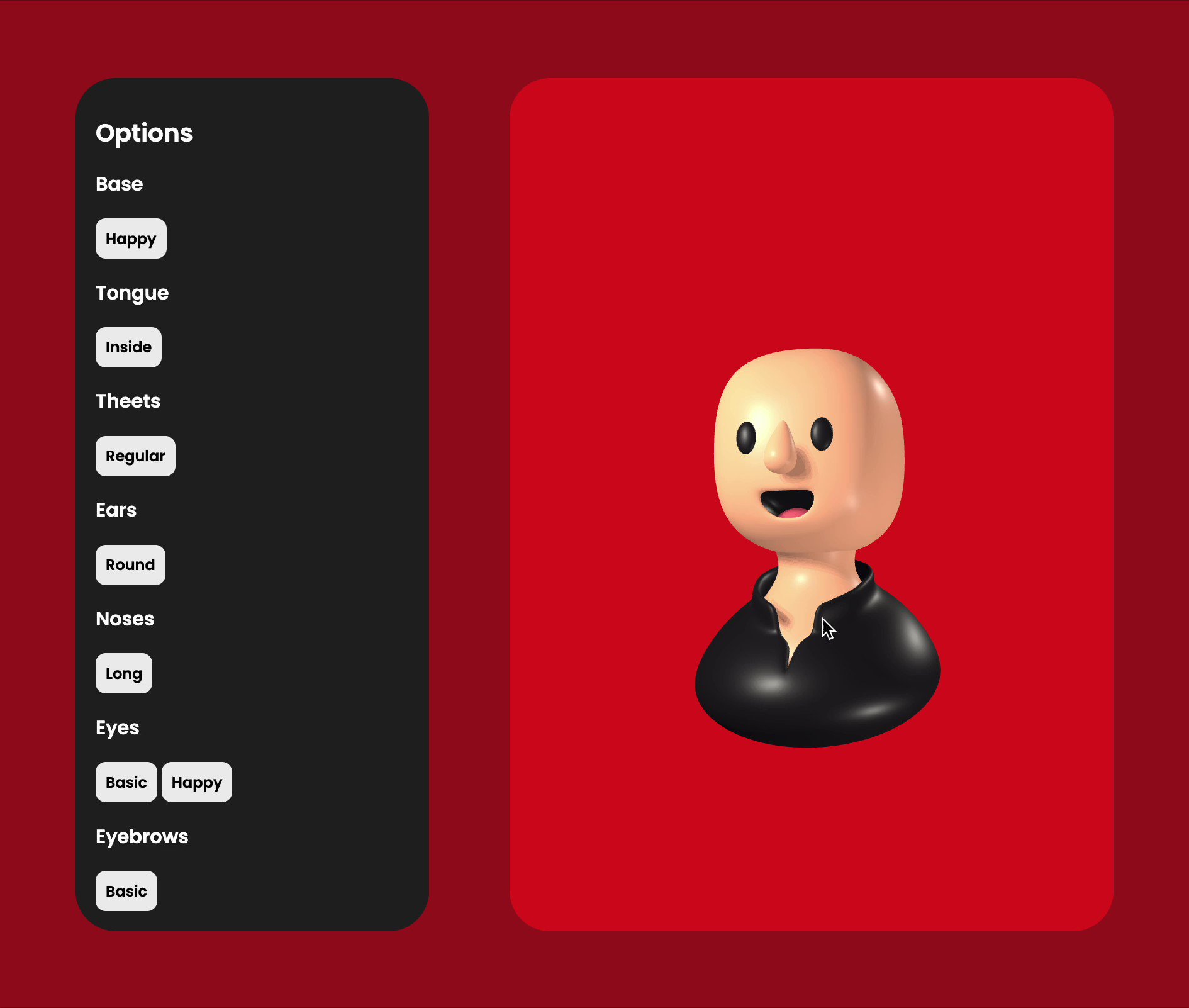 𝕴𝖓𝖘𝖆𝖓𝖚𝖘 ☠️ MAD×DOG on Twitter: "Big update for my character creator! #ThreeJS #WebGL - UI for ...