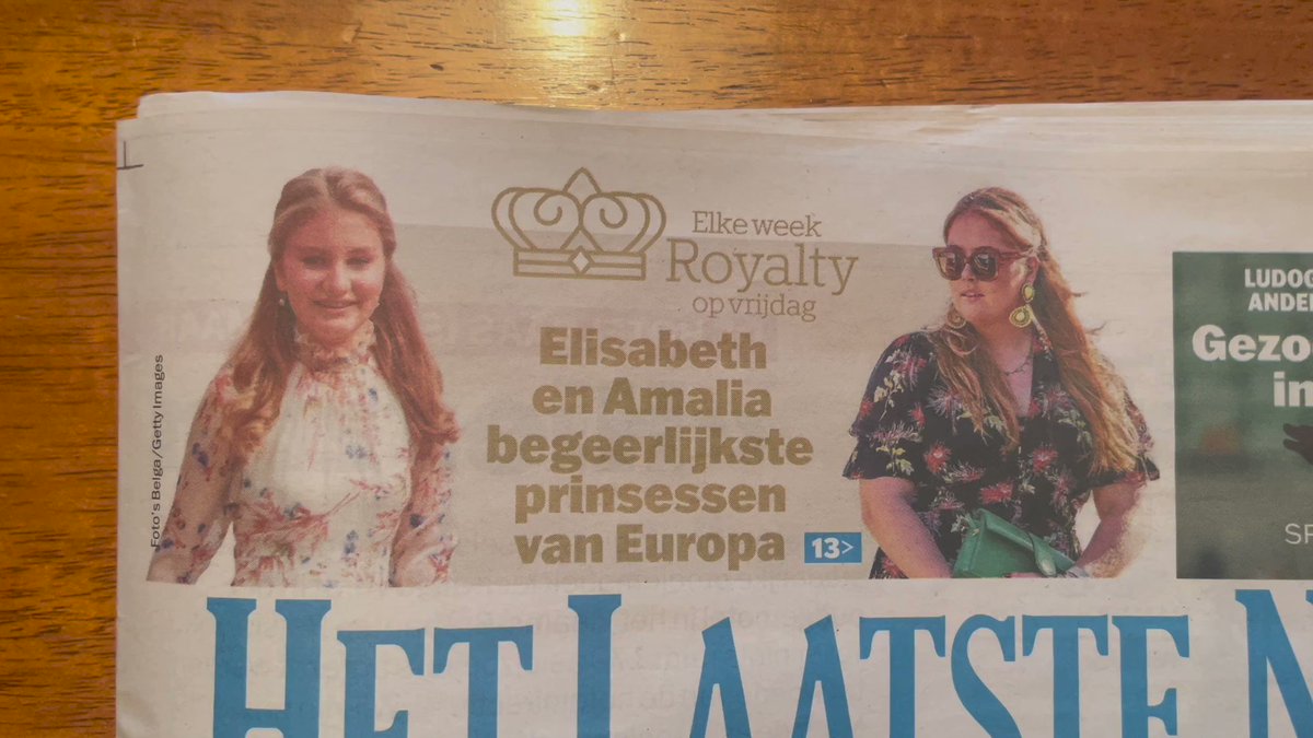 [Wim Dehandschutter] on Twitter: "👑 Het Laatste Nieuws begint vandaag met “Royalty op vrijdag ...