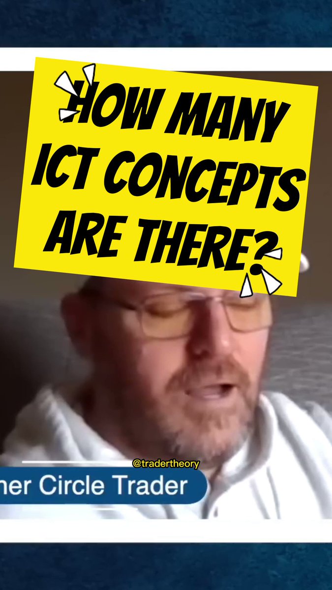 Trader Theory On Twitter How Many ICT Concepts Are There 