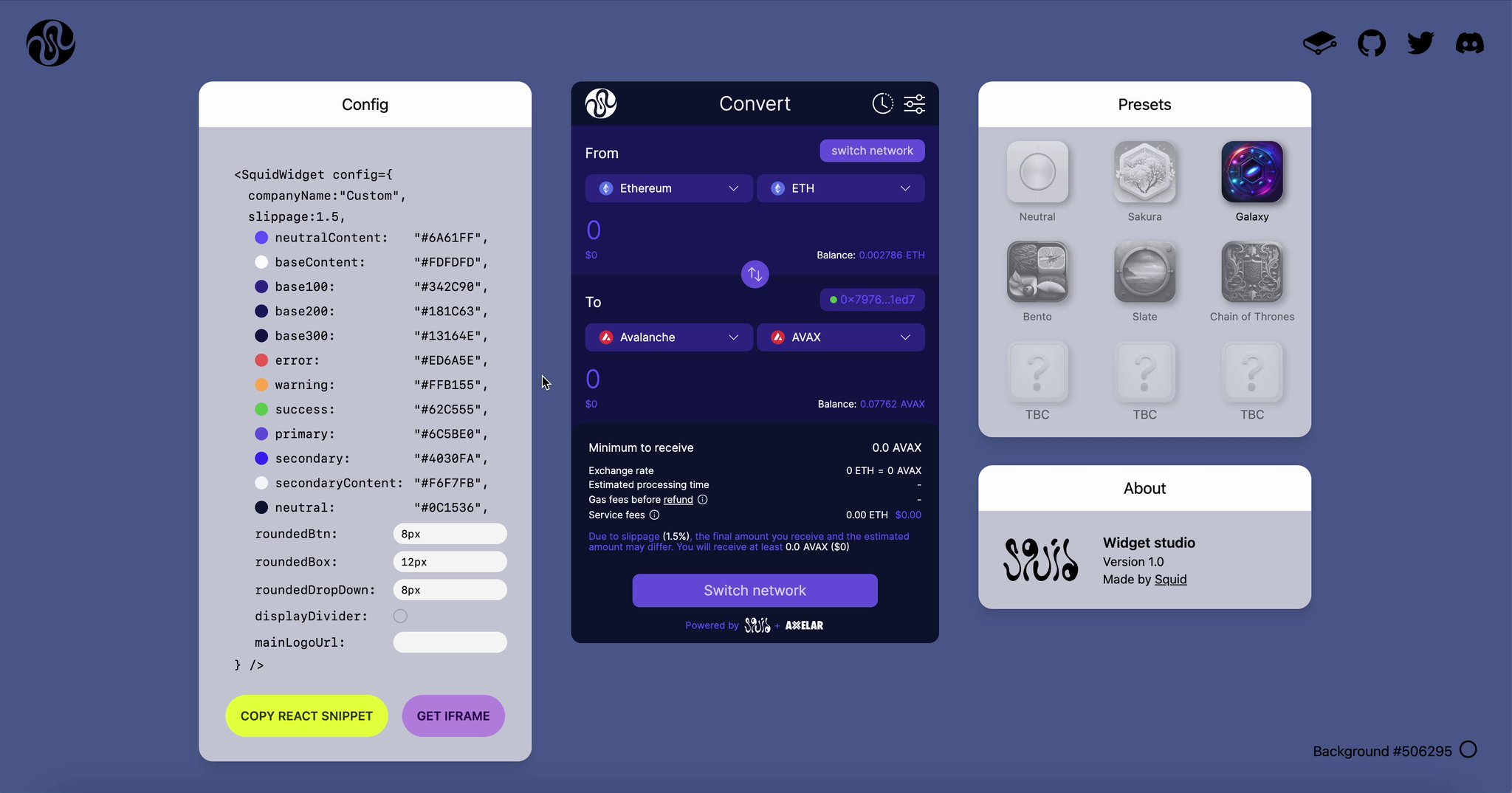 squid on Twitter: "It's important to us that integrating the widget is as easy as possible, but ...