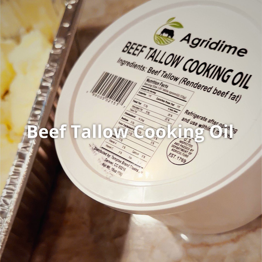 Agridime on Twitter: "Ditch the vegetable oils this year! Beef Tallow Cooking Oil is rich in ...