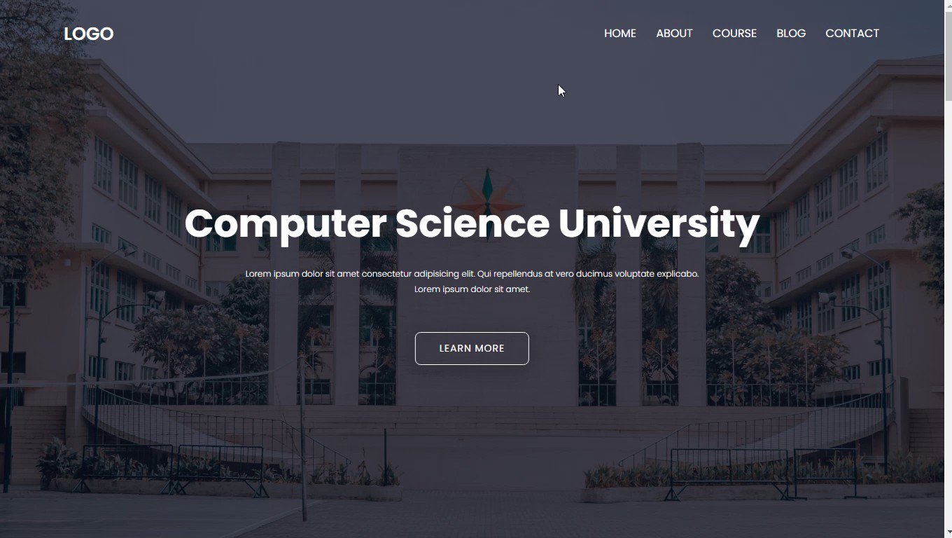 Raja Junaid On Twitter Made This Educational Institute Website Using Html And Css How Is It Guys