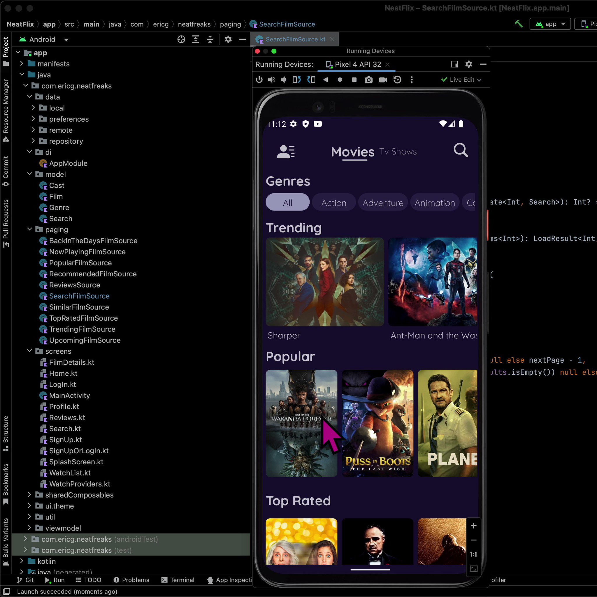 Android Dev Notes On Twitter Neatflix App In Jetpack Compose 9ucr0aihsb The App