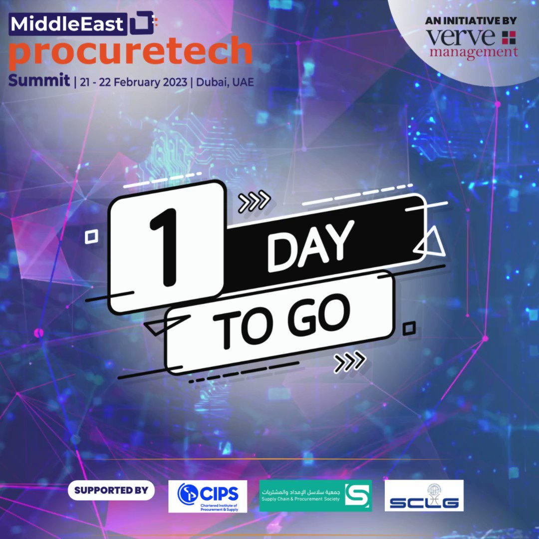 Verve Management UAE on Twitter: "1 Day to Go! Join us as we kick off the Middle East ...