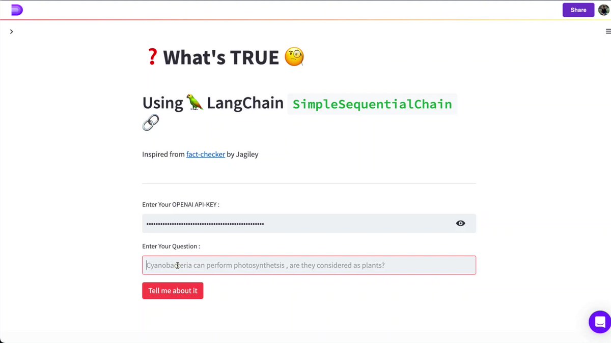 langchain on Twitter: "RT @Avra_b: 🆕 Video is out 📣 : Using 🦜 @LangChainAI 's Simple Sequential ...