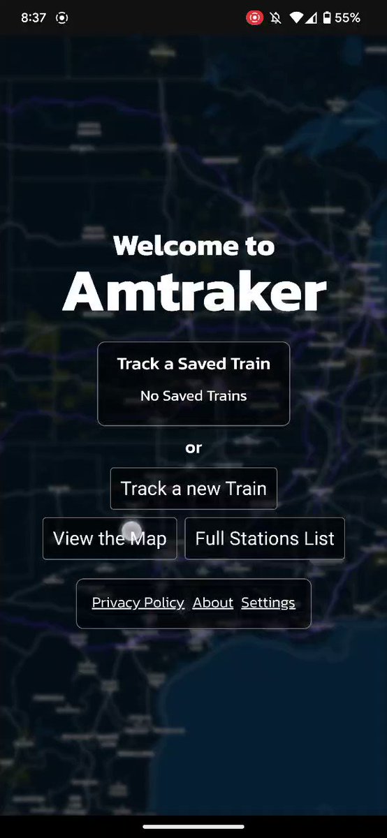 Amtraker on Twitter: "Amtraker v3 Beta 2 is out now! - Improved Map performance - Train and Map ...