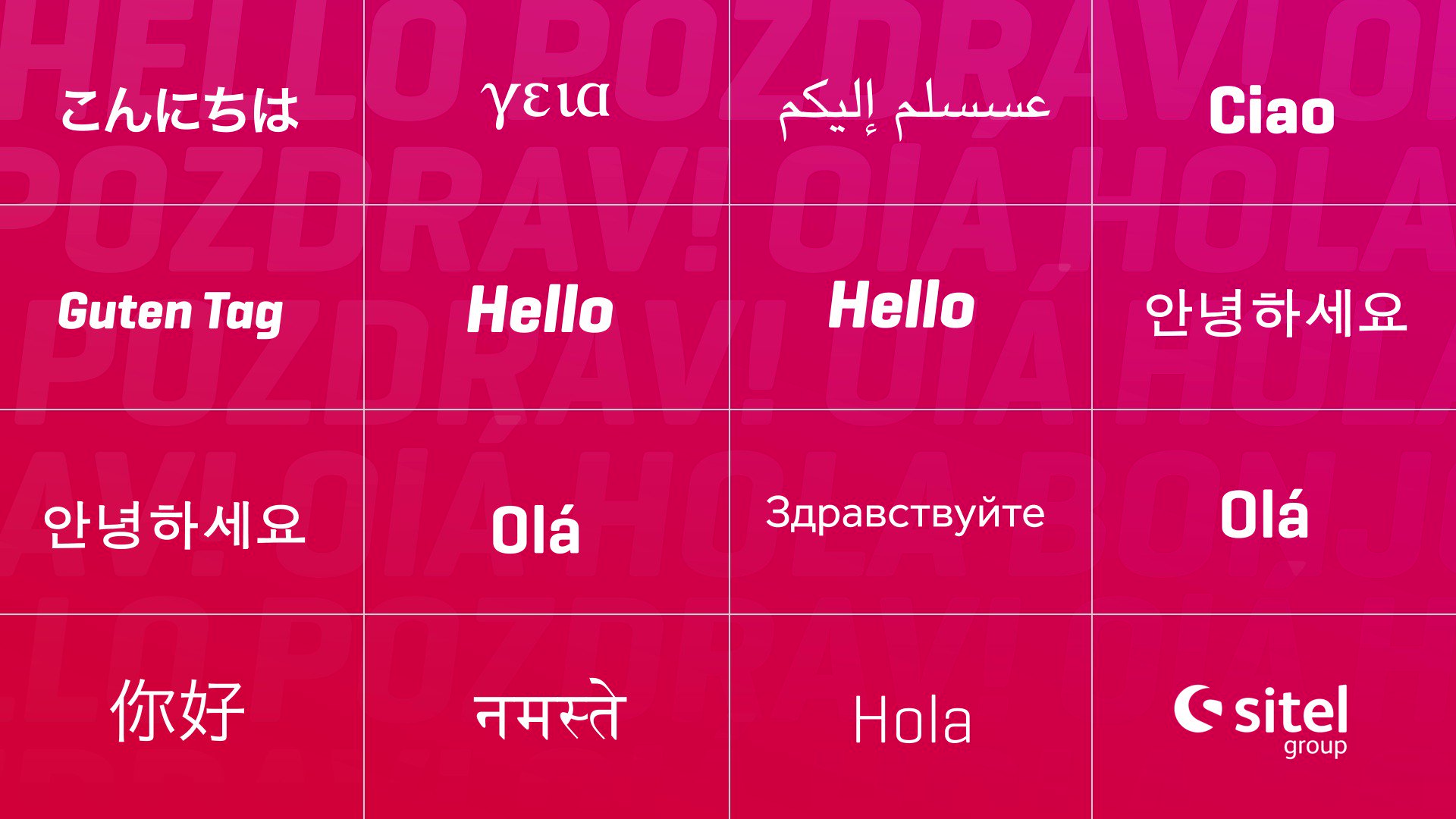 Sitel Group® on Twitter: "Excellent CX starts with saying hello in one’s mother language ...
