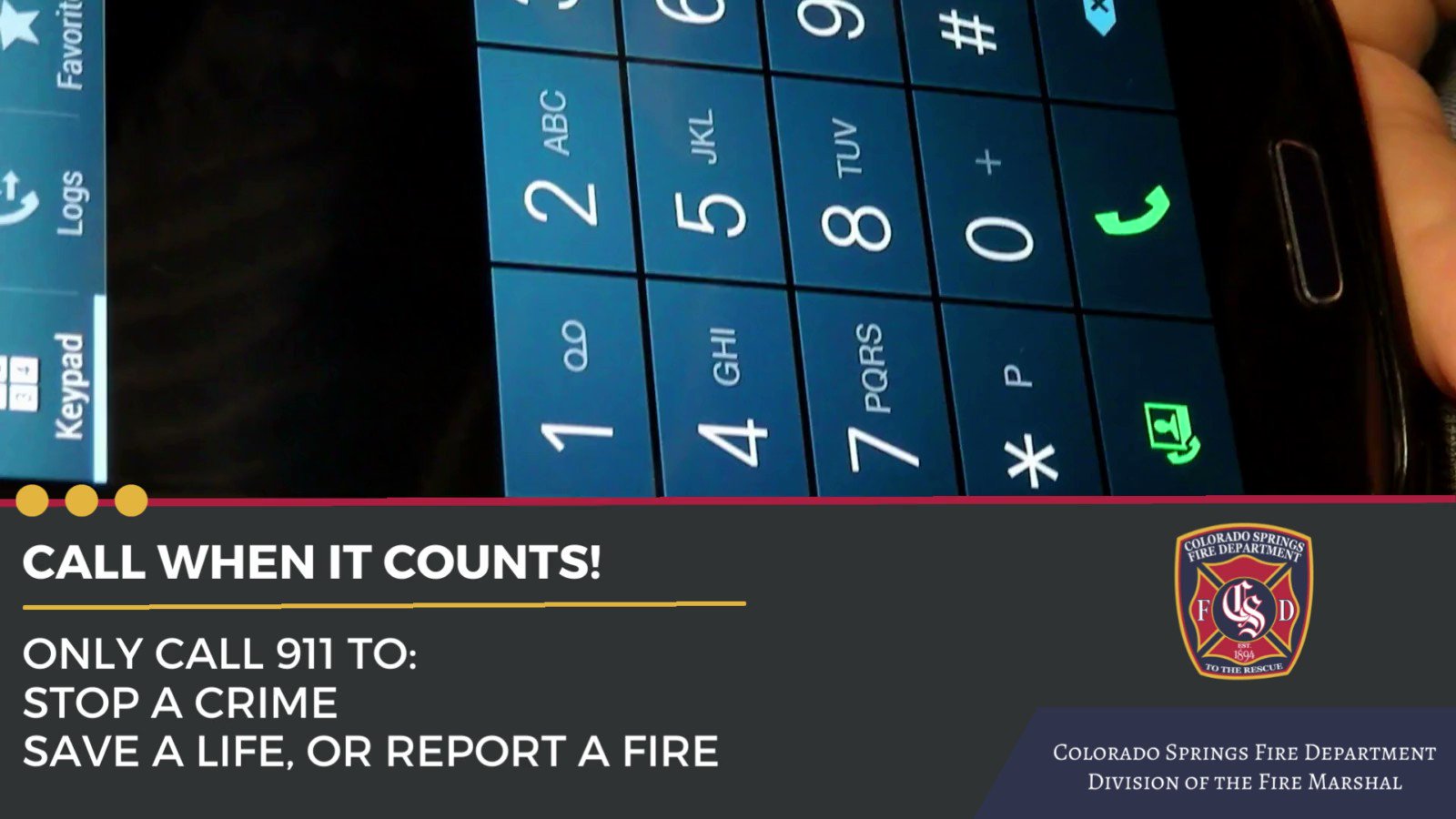 CSFD PIO on Twitter: "Only call 911 when there is an emergency. When ...