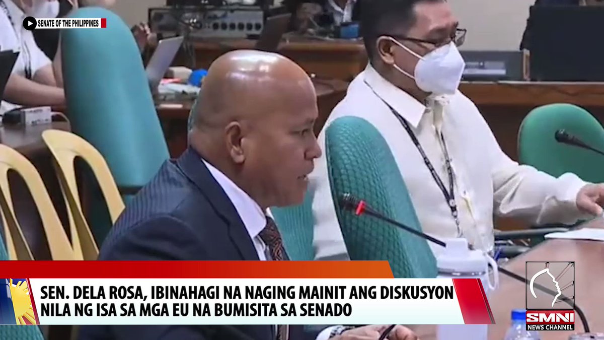 SMNI News on Twitter: "PANOORIN | Saad ni Senator Bato dela Rosa na naging mainit ang diskusyon ...